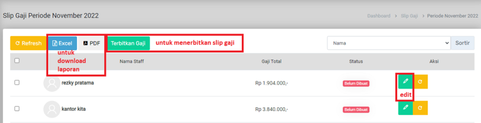 Perhitungan Gaji Otomatis Kantor Kita